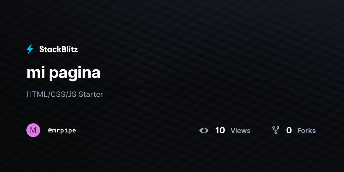 mi pagina - StackBlitz