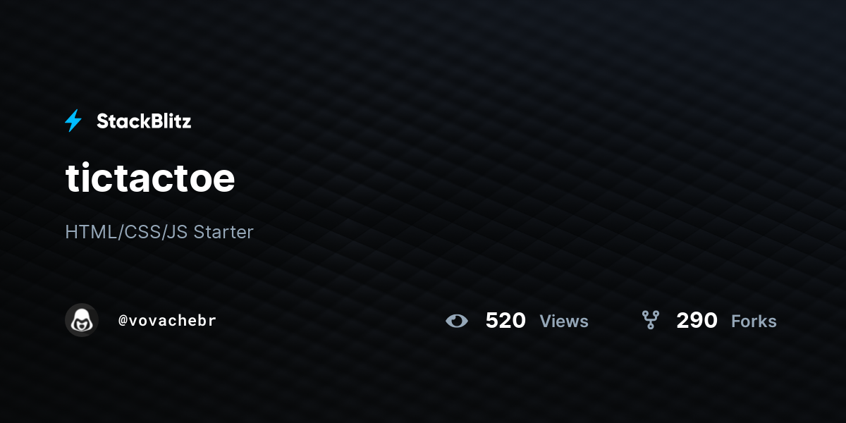 tictactoe - StackBlitz