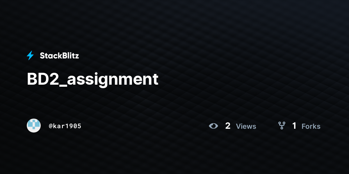 BD2_assignment - StackBlitz