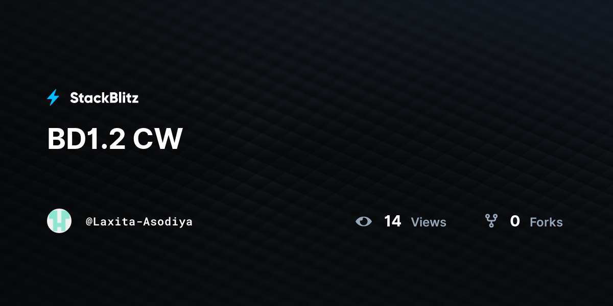 BD1.2 CW - StackBlitz