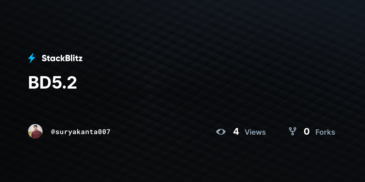 BD5.2 - StackBlitz