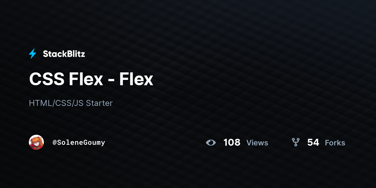 CSS Flex - Flex - StackBlitz