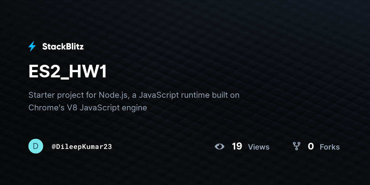 ES2_HW1 - StackBlitz