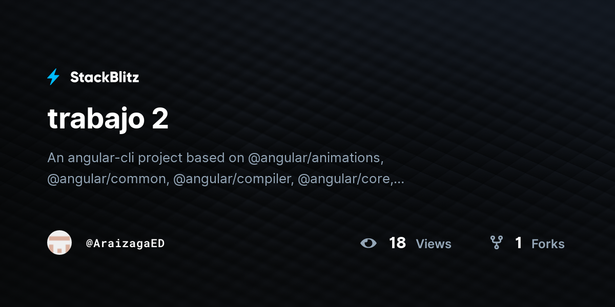 trabajo 2 - StackBlitz