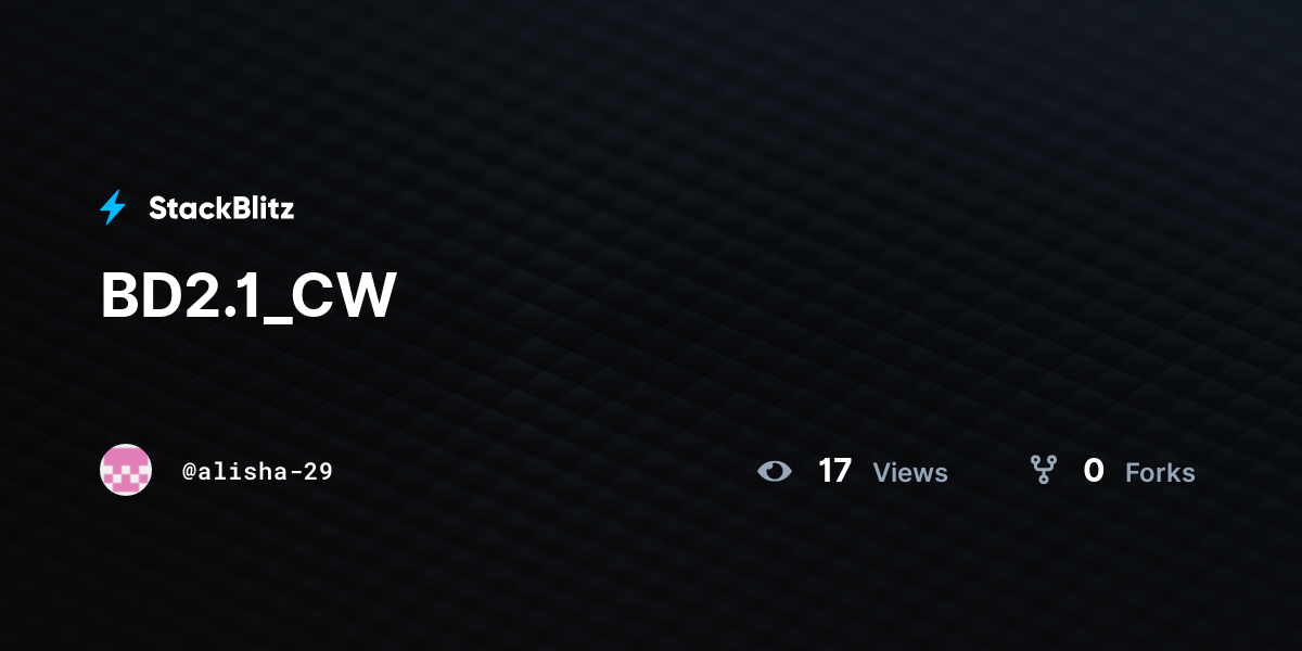 BD2.1_CW - StackBlitz