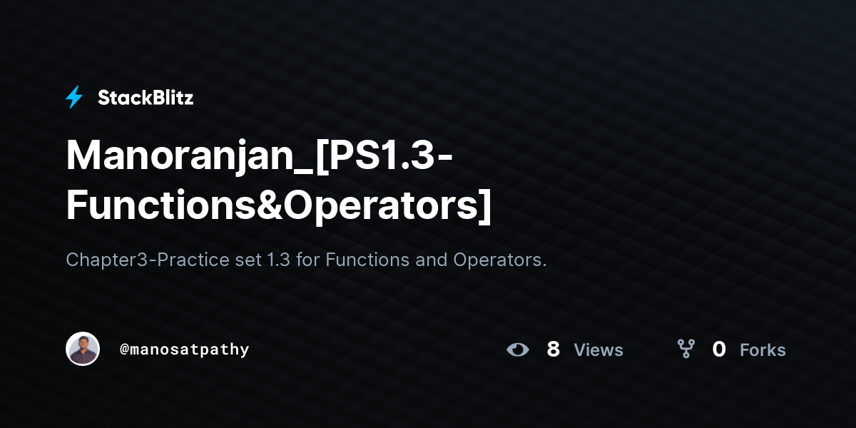 Manoranjan_[PS1.3-Functions&Operators] - StackBlitz