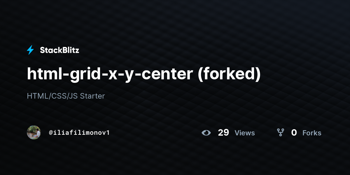html-grid-x-y-center (forked) - StackBlitz