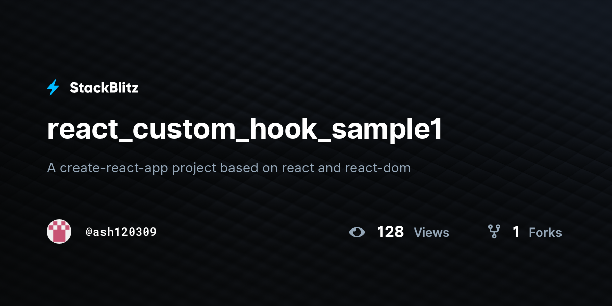 react_custom_hook_sample1 - StackBlitz
