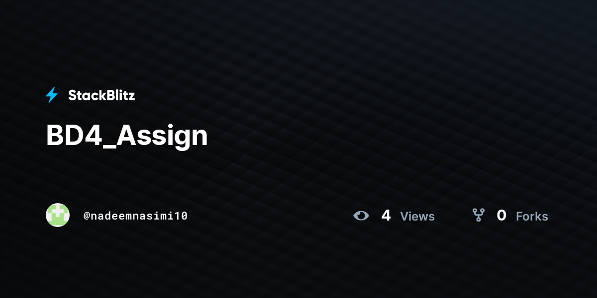 BD4_Assign - StackBlitz