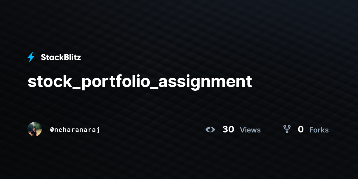 stock_portfolio_assignment - StackBlitz