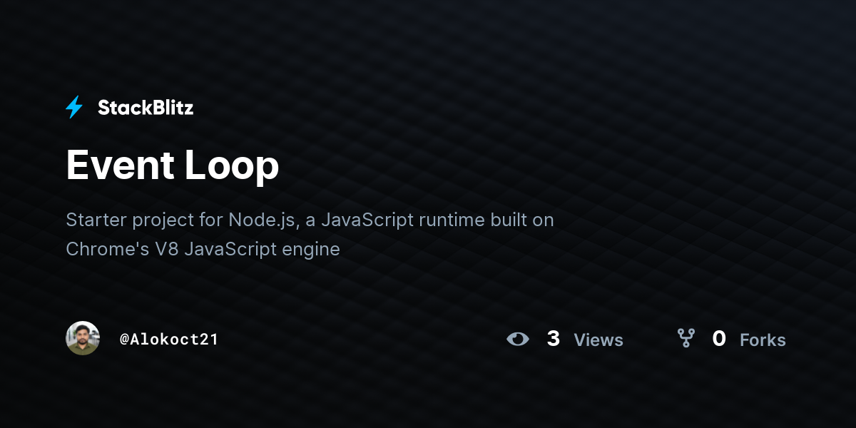 Event Loop - StackBlitz