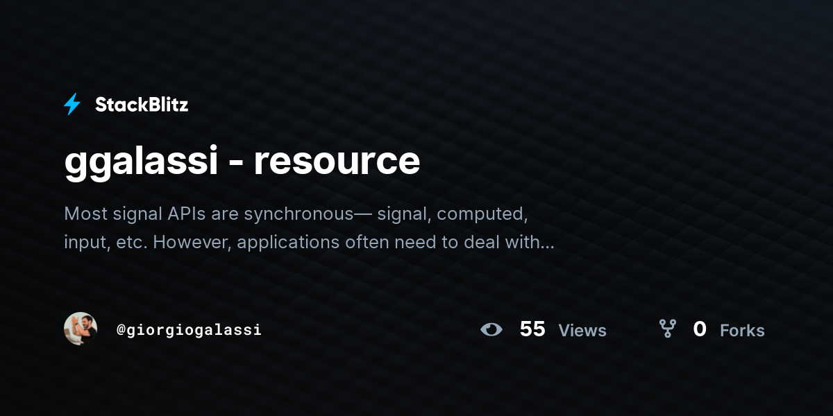 gg - resource - StackBlitz