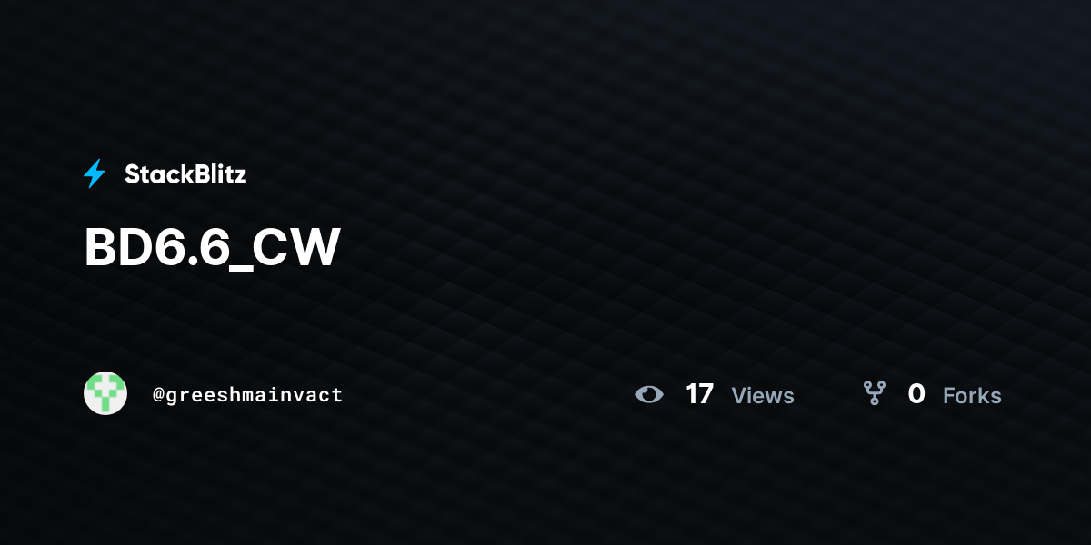 BD6.6_CW - StackBlitz