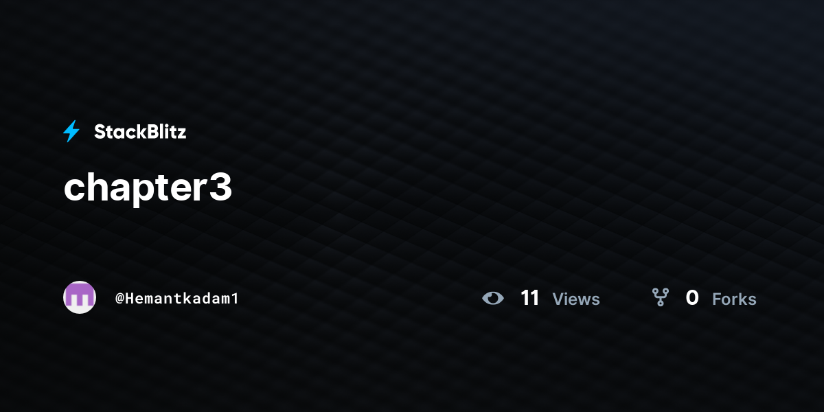 chapter3 - StackBlitz
