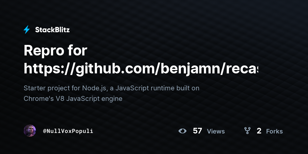 Repro for https://github.com/benjamn/recast/issues/1381 - StackBlitz