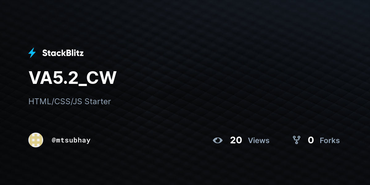 VA5.2_CW - StackBlitz