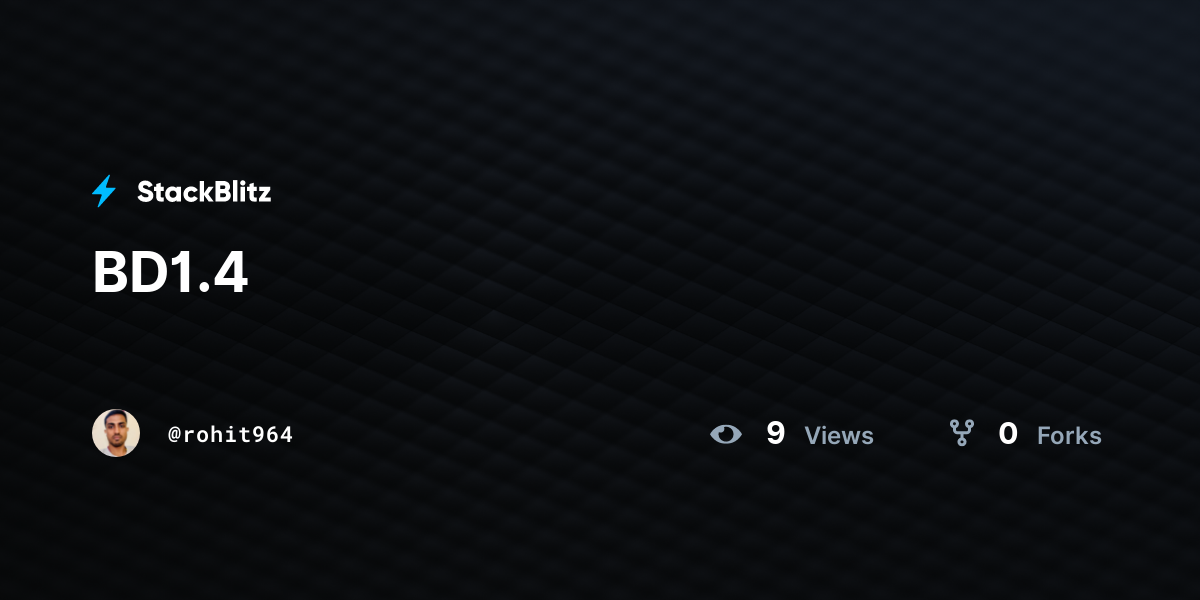 BD1.4 - StackBlitz