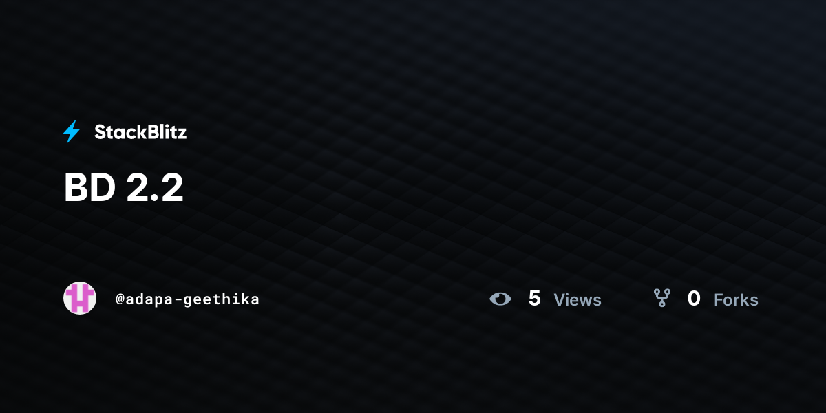 Bd 2 2 Stackblitz