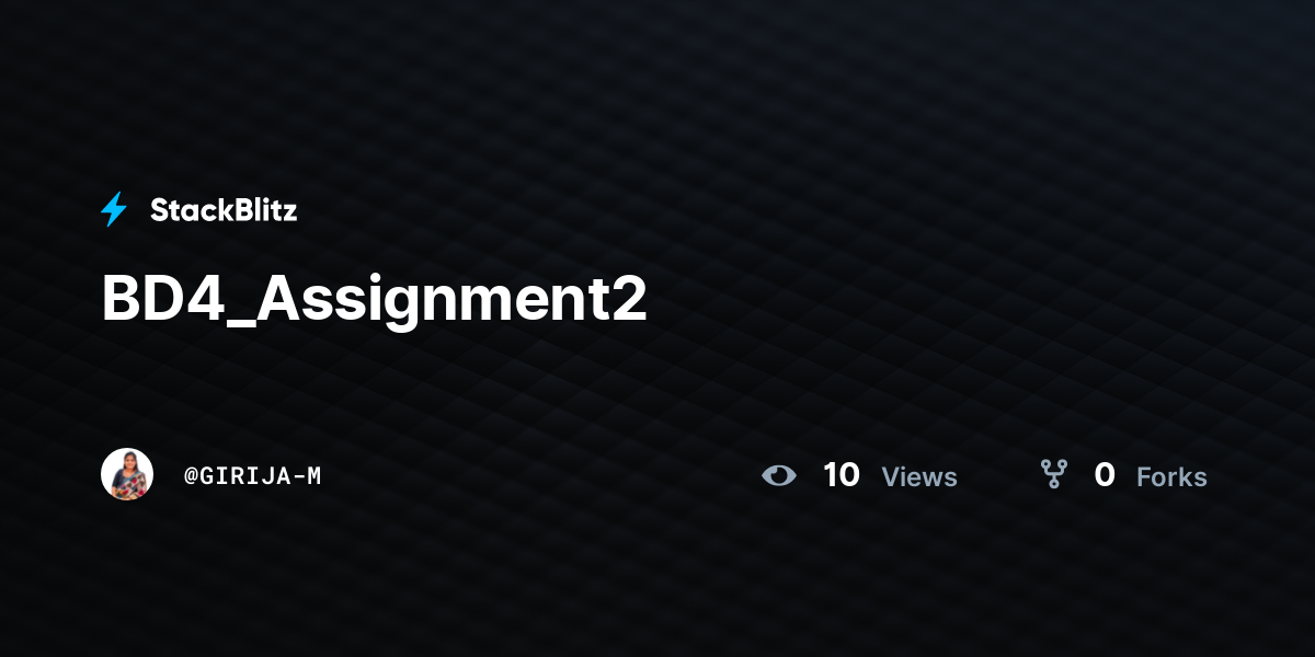 BD4_Assignment2 - StackBlitz