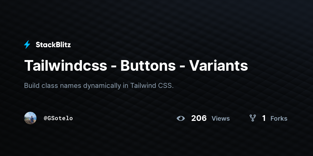 Tailwindcss - Buttons - Variants - StackBlitz