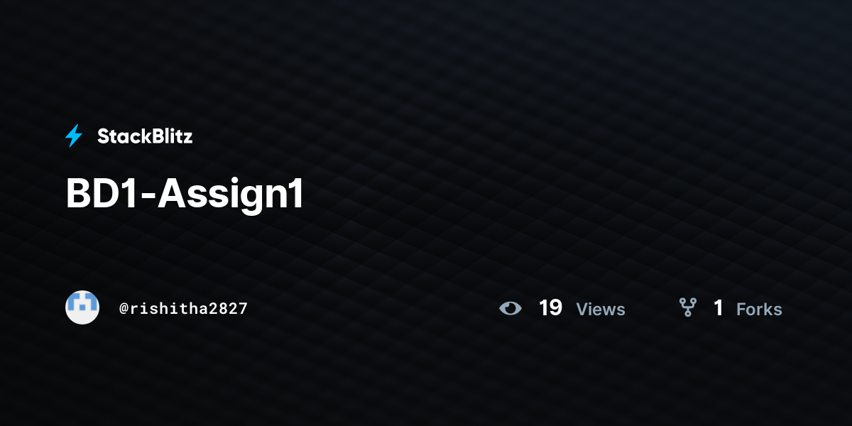 BD1-Assign1 - StackBlitz