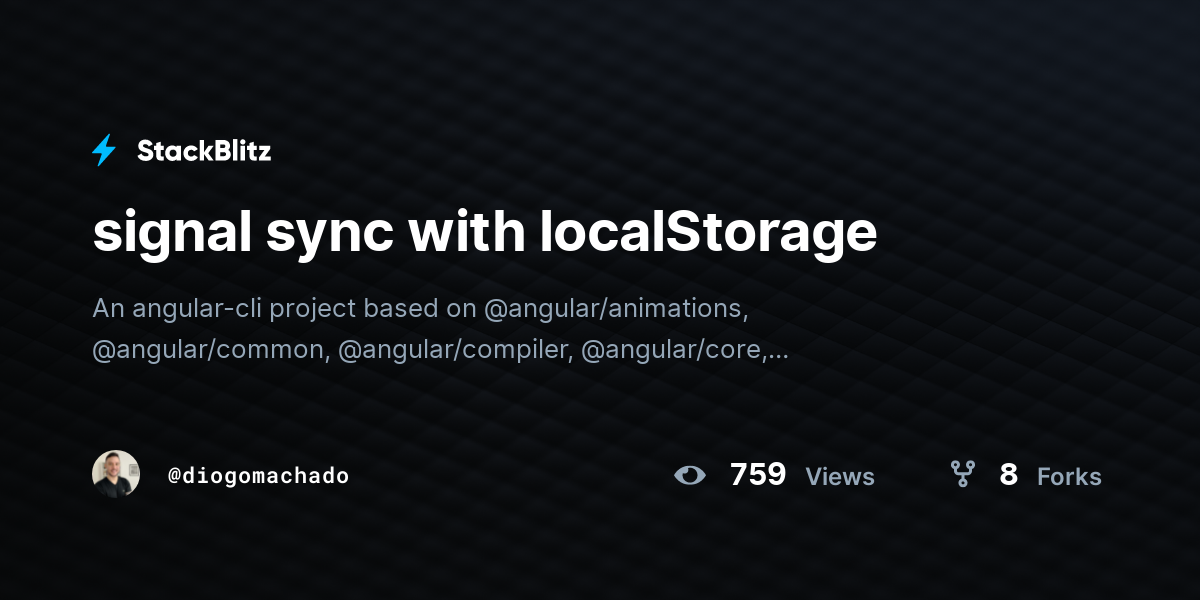 signal sync with localStorage - StackBlitz