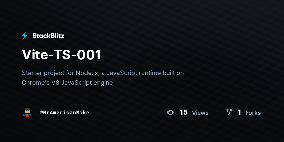 Vite-TS-001 - StackBlitz