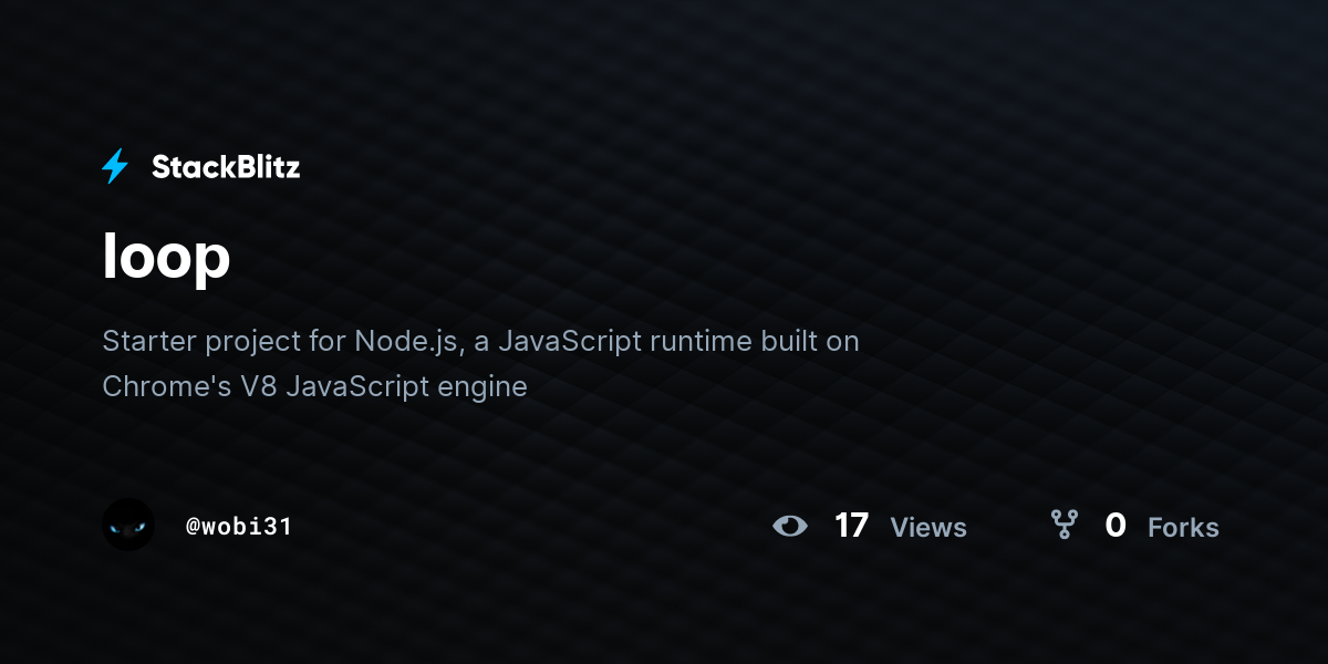 loop - StackBlitz