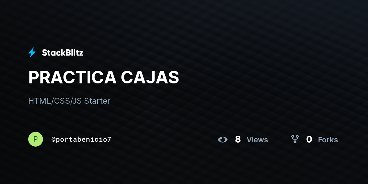 PRACTICA CAJAS - StackBlitz