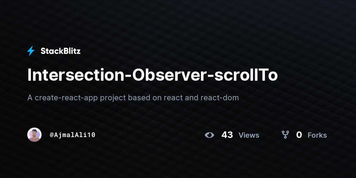 Intersection-Observer-scrollTo - StackBlitz Intersection-Observer-scrollTo - StackBlitz