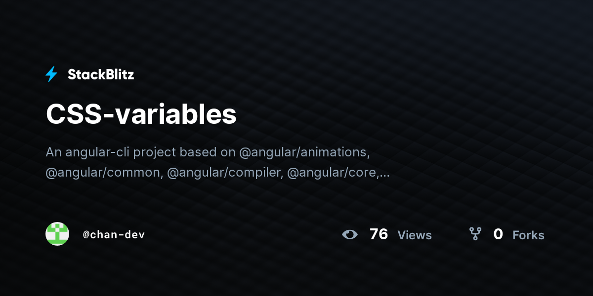 CSS-variables - StackBlitz