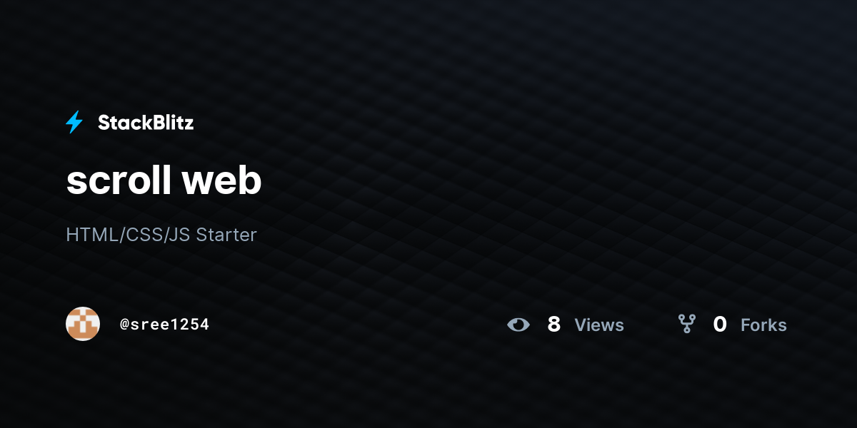 scroll web - StackBlitz