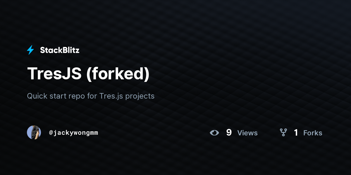 Tresjs Forked Stackblitz