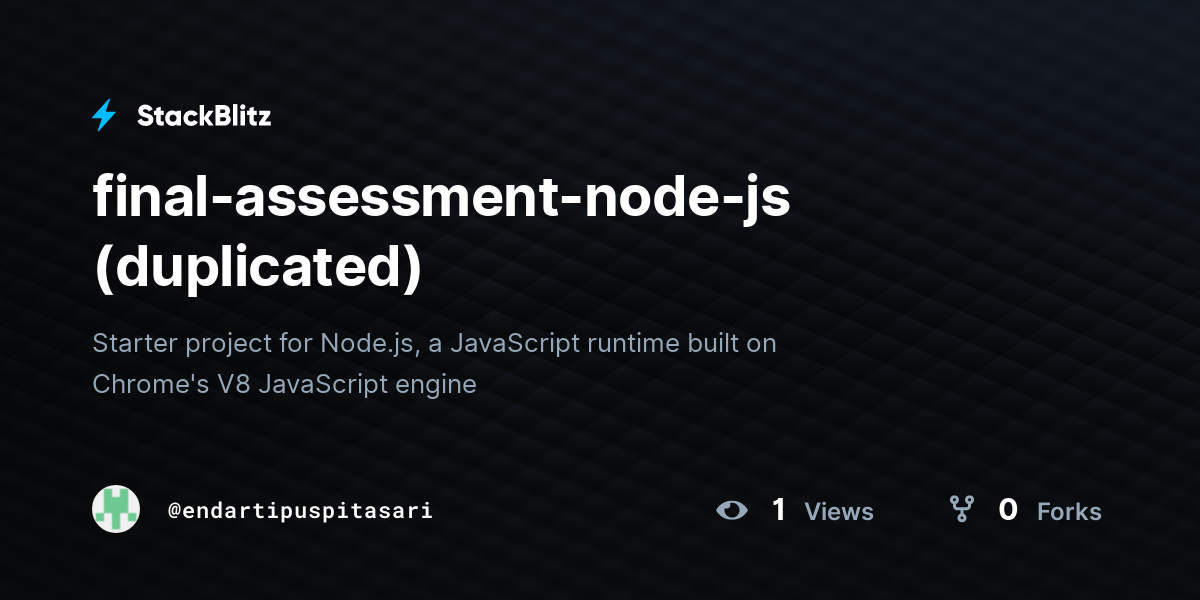 final-assessment-node-js (duplicated) - StackBlitz