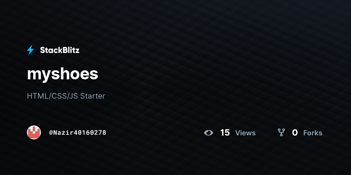 myshoes - StackBlitz