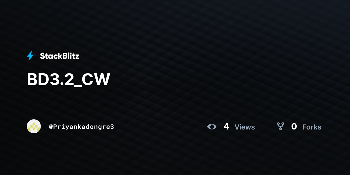BD3.2_CW - StackBlitz