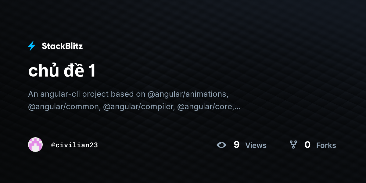 chủ đề 1 - StackBlitz