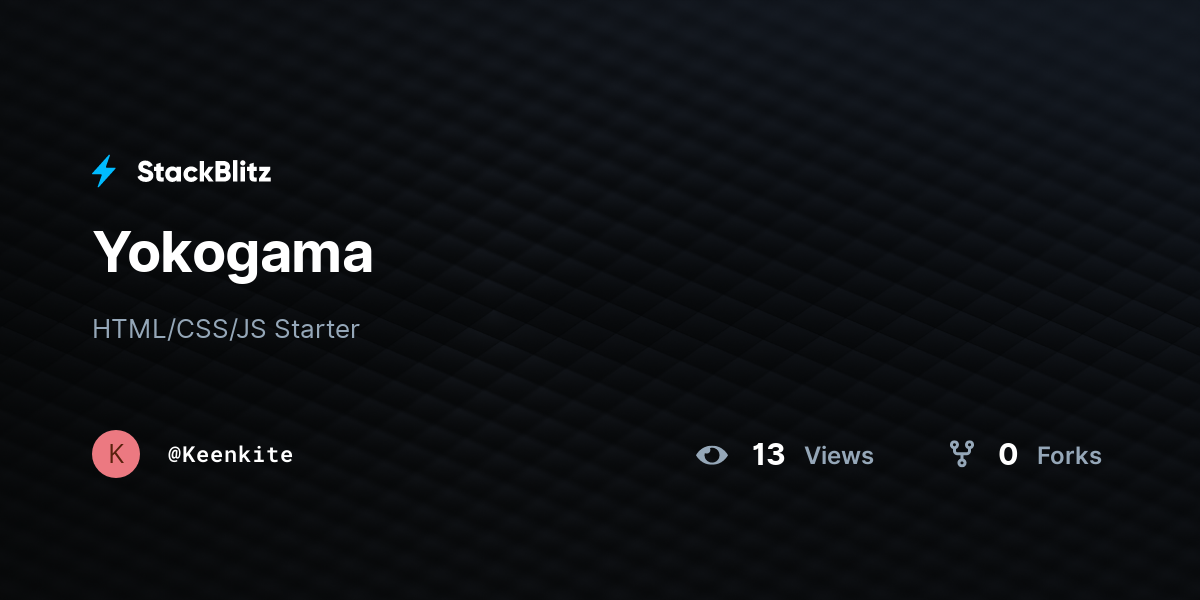 Yokogama - StackBlitz