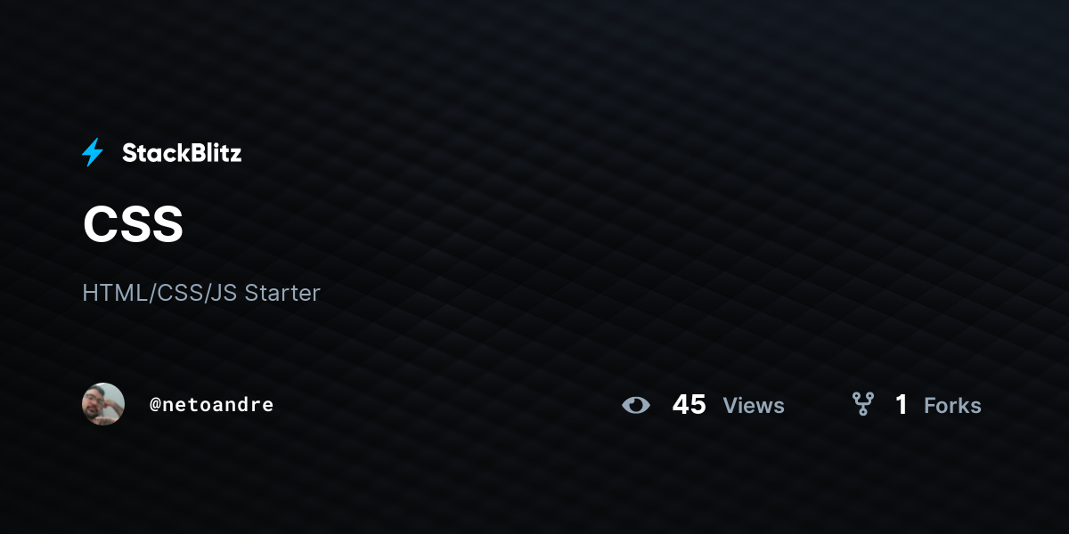 CSS - StackBlitz
