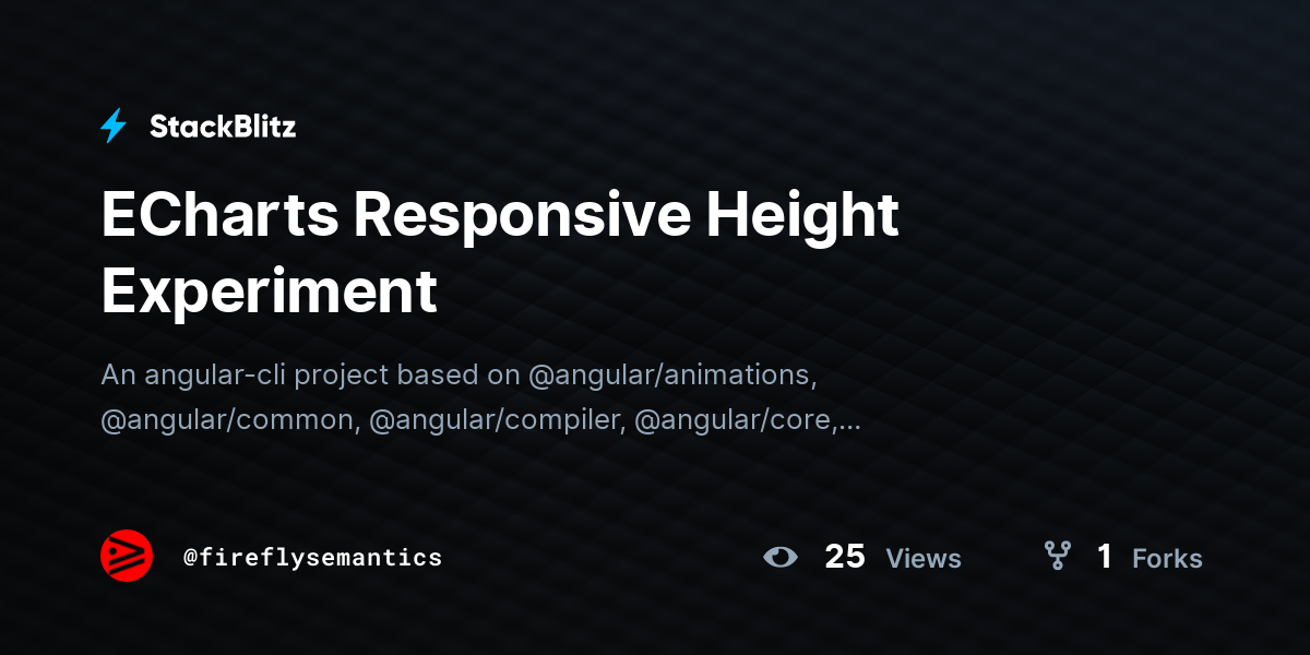 ECharts Responsive Height Experiment - StackBlitz