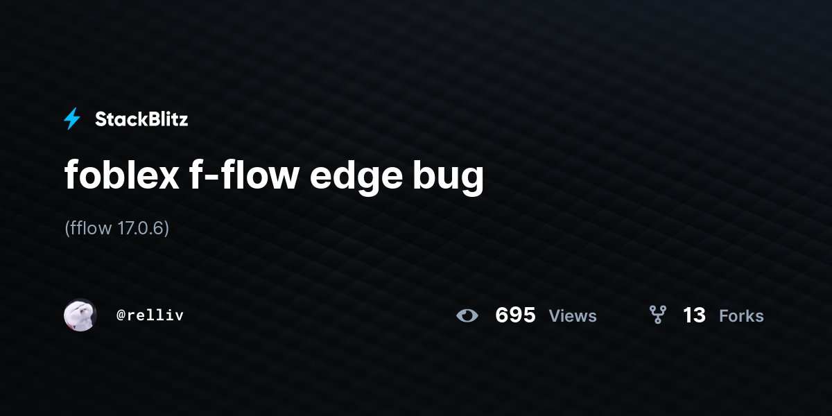 foblex f-flow edge bug - StackBlitz