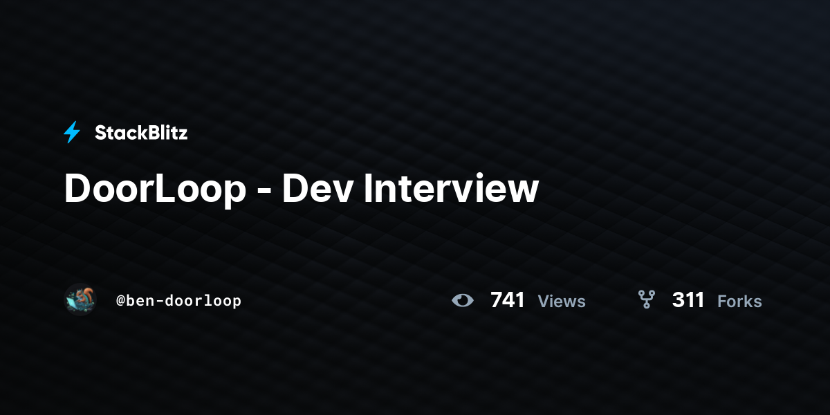 DoorLoop - Dev Interview - StackBlitz