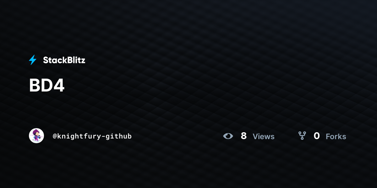 BD4 - StackBlitz