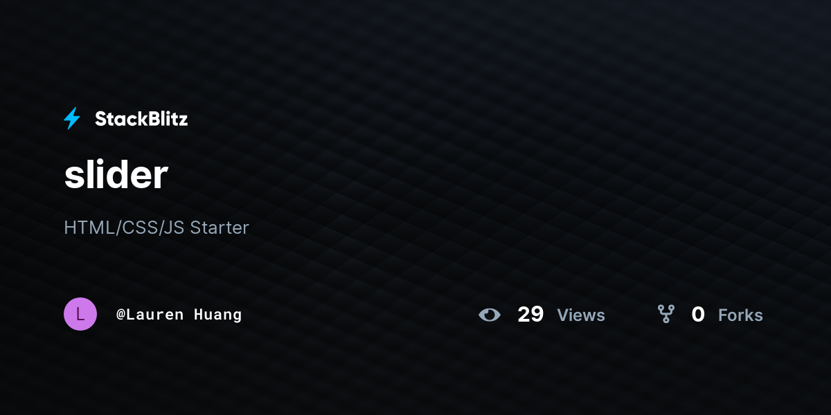 slider - StackBlitz