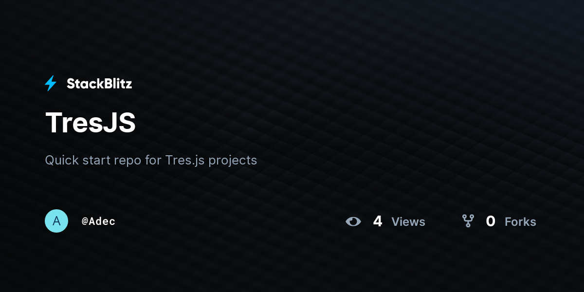 TresJS - StackBlitz