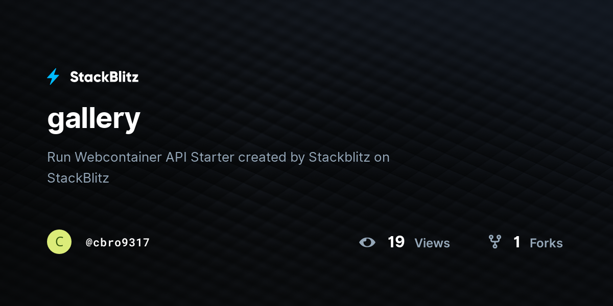 gallery - StackBlitz