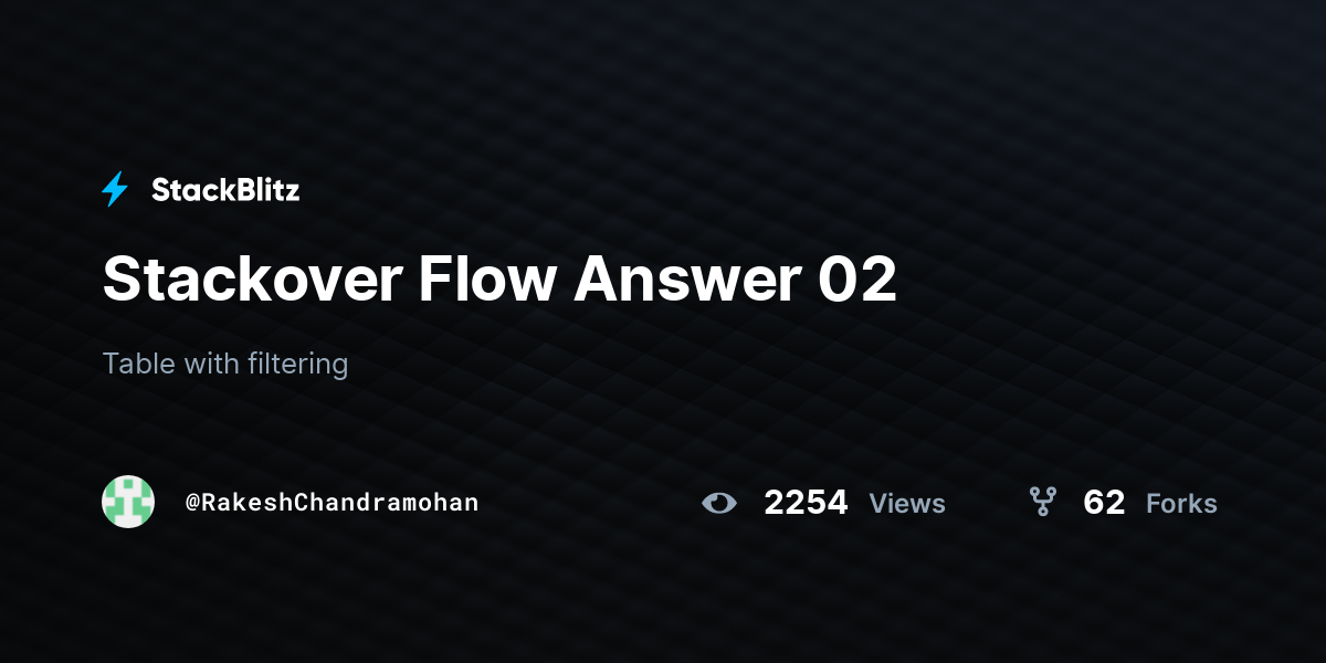 Stackover Flow Answer 02 - StackBlitz