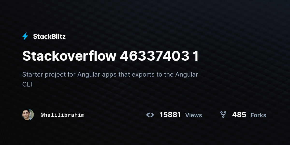 Stackoverflow 46337403 1 - StackBlitz