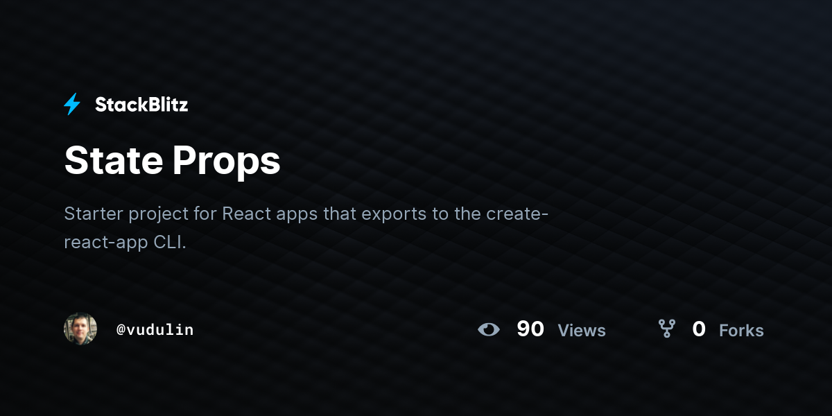 State Props - StackBlitz