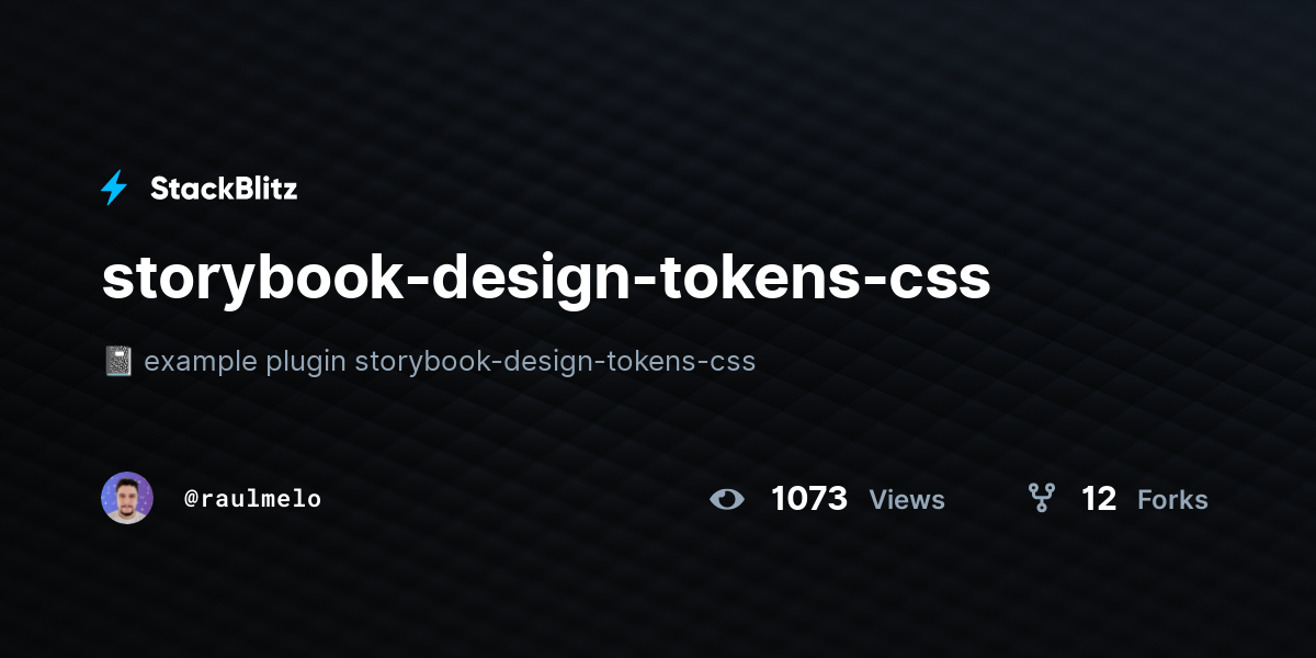 storybook-design-tokens-css - StackBlitz storybook-design-tokens-css - StackBlitz